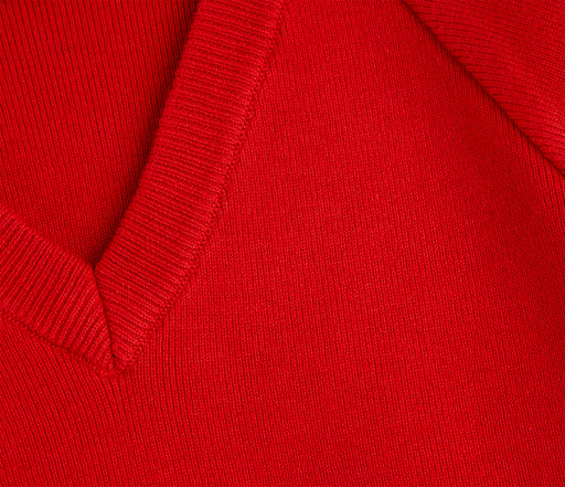 V-Neck School Pullover - Red | MyClothing